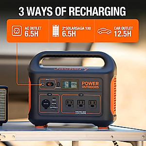 Jackery Explorer 880 Portable Power Station, 880Wh Capacity with 3x1000W AC Outlets, Solar Generator (Solar Panel Not Included) for Home Backup, Emergency, Outdoor Camping (Renewed)
