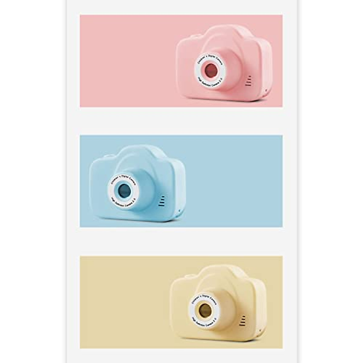 Digital Camera, Kids Camera Waterproof HD Dual Camera Sports Camera, Shockproof Anti-Fall Compact Portable Mini Cameras with Powerful Battery Life, Gift for Girls Boys