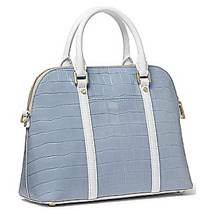 MICHAEL Michael Kors Bedford Legacy Medium Dome Satchel Pale Blue Multi One Size