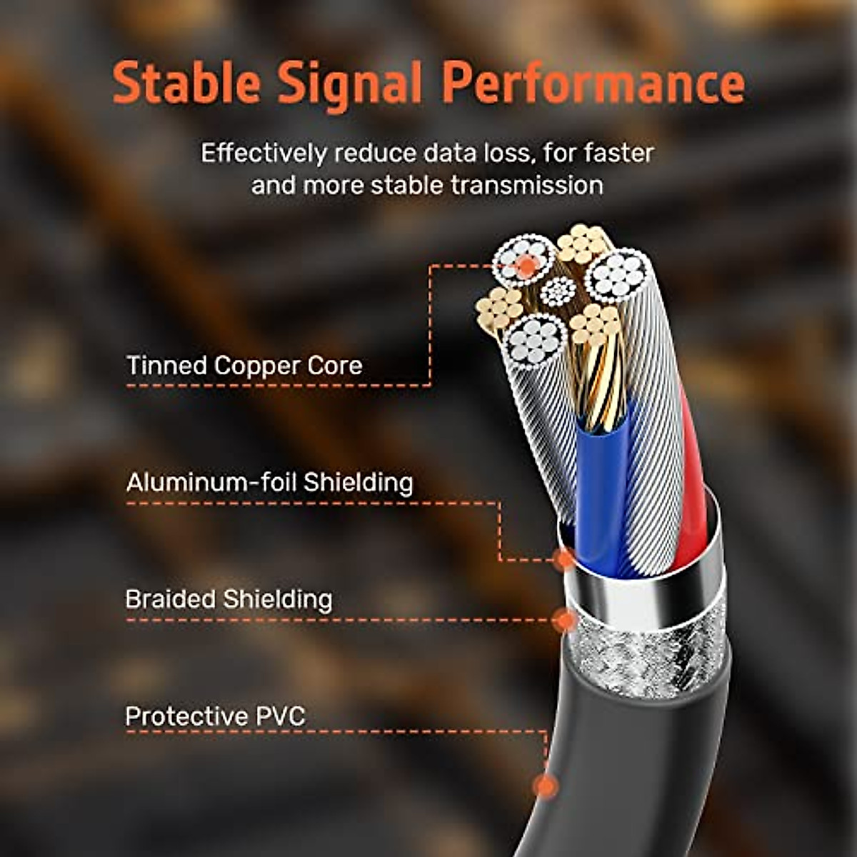 Alxum USB 3.0 Extension Cable 25FT, Active USB Extension Cable Male to Female with Signal Booster, Long USB Repeater/Extender Cord 7.5 Meters for Printer, Webcam, Mouse, with 5V2A Power Adapter