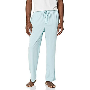 Amazon Essentials Men's Knit Pajama Pant, Light Blue, Large