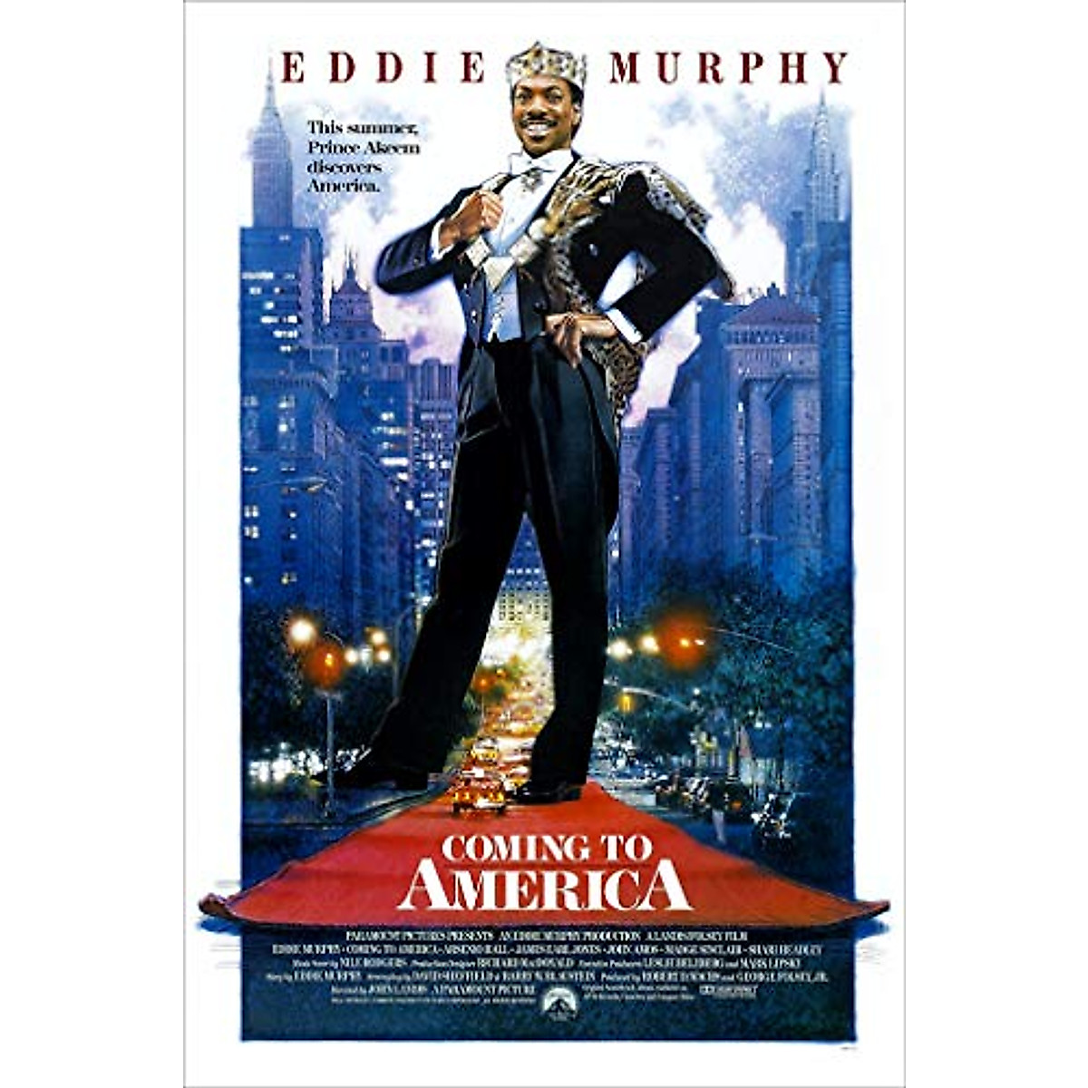 Coming To America (Eddie Murphy) Movie Poster Size 24 x 36 Inches - An Authentic Poster Office Print with Holographic Sequential Numbering