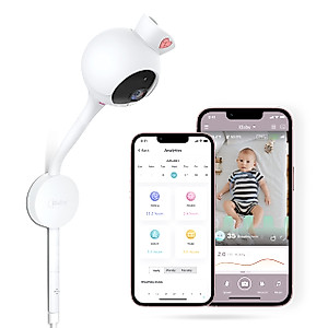 iBaby Smart Baby Breathing Monitor - with Camera and Audio, Tracking Baby's Breathing, Sleeping, Movement. i2 Wi-Fi Video Baby Monitor, Contactless, Work with Smartphone.