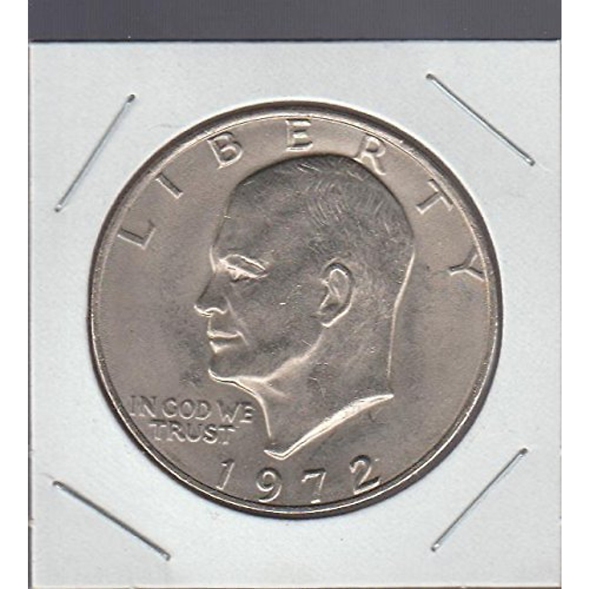 1972 Eisenhower $1 Choice About Uncirculated Details