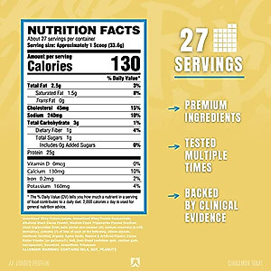 Ryse Loaded Protein Powder | 25g Whey Protein Isolate & Concentrate | with Prebiotic Fiber & MCTs | Low Carbs & Low Sugar | 27 Servings (Cinnamon Toast)