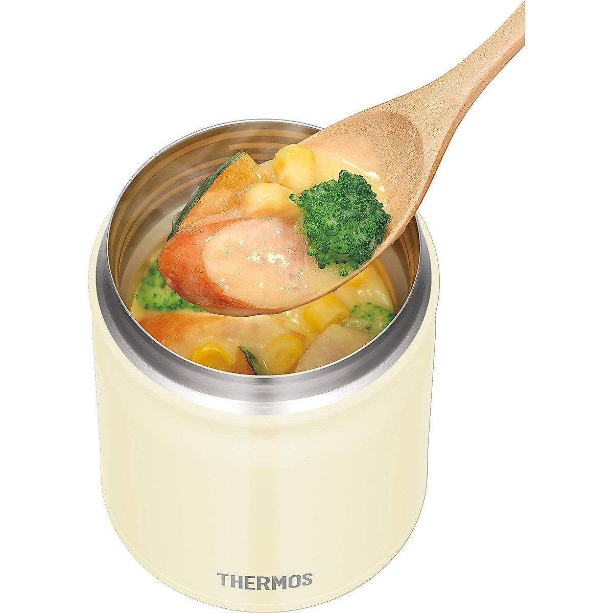 Thermos JBT-301 CRW Vacuum Insulated Soup Jar, 10.1 fl oz (300 ml), Cream White