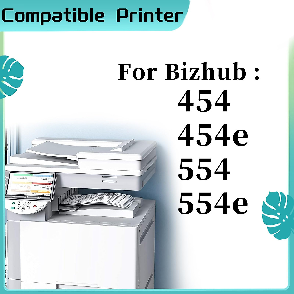 NEZIH for Konica Minolta TN515 Toner Cartridge High Yield Compatible for Bizhub 454 454e 554 554e Printer Black 3 Pack