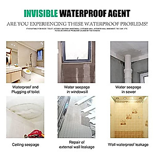 Leak Stopper Sealant Spray, Clear Leak Sealer Spray,Water-proof Repair Sealant Spray,Ideal for Drain & Plastic Pipe Leaks & Cracks,Instant Repair & Long Lasting Protection,Interior & Exterior Use 30ML