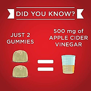 MaryRuth Organics Apple Cider Vinegar | 1 Month Supply | Apple Cider Vinegar Gummies for Adults and Kids | Supplements for Immune Support | Vegan | Non-GMO | Gluten Free | 30 Servings