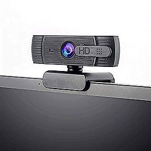 1080p Full HD Webcam with Stereo Microphone Widescreen for Video Calling and Recording Flexible Rotatable Clip for Laptops Desktop and Gaming Black Suitable for Home Computer eq