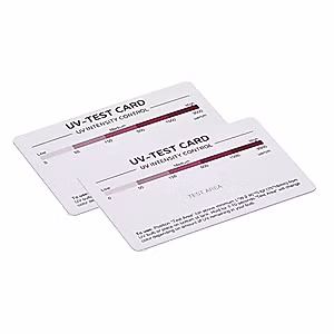 LIKZINWA UVB Sensor Card, 2-Pack Test Card of Reptile Lamp UV Sensor Reptile UVB Fluorescent Lamp