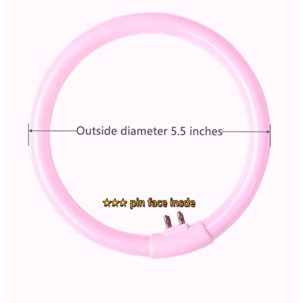 amgolibi Replacement Bulb for Conair Makeup Mirror 5.5 Inches T4 12W Circular Bulb Compatible with Conair BE116, BE116T, BE116TX, BE121, BE122