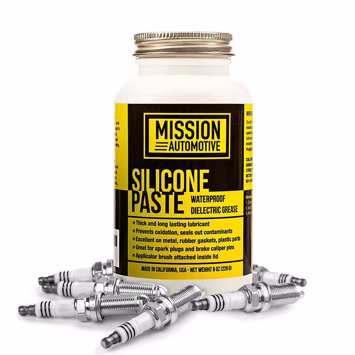 Mission Automotive Dielectric Grease/Silicone Paste/Waterproof Marine Grease (8 Oz.) Made in USA- Excellent Silicone Grease