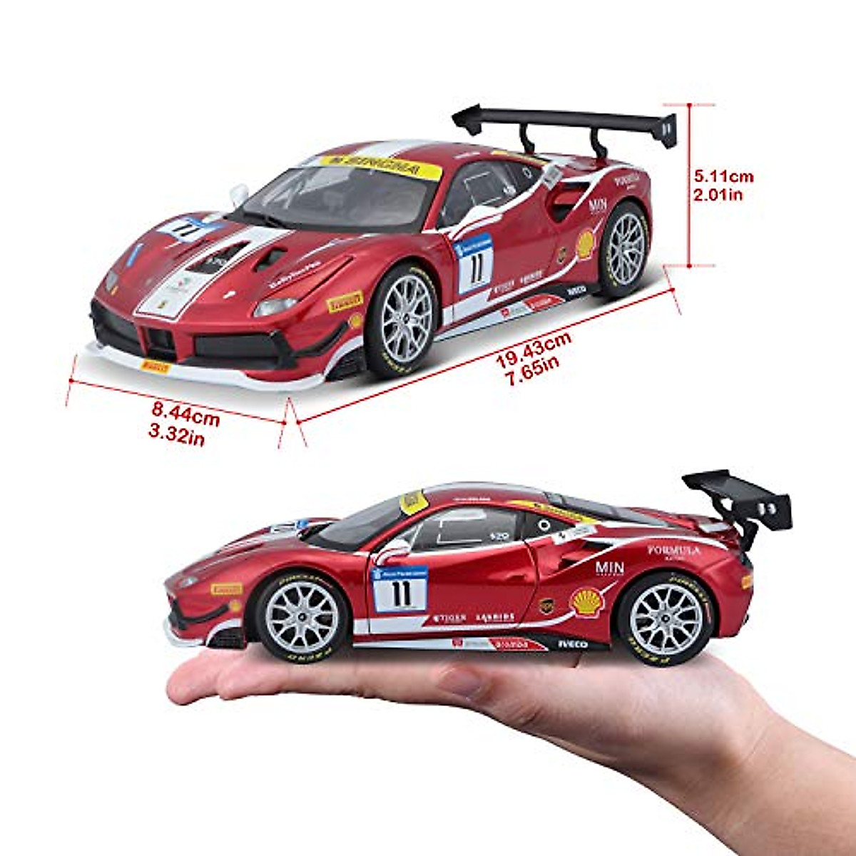 Bburago 1:24 Racing 488 Challenge - Red