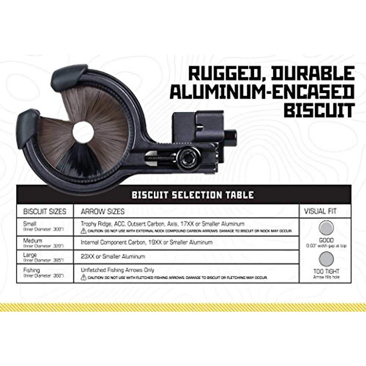Trophy Ridge Sure Shot Pro Whisker Biscuit Archery Arrow Rest - Lifetime Reliability for Bowhunters, Easy Micro Adjustments, Durable Design, Quiet Loading