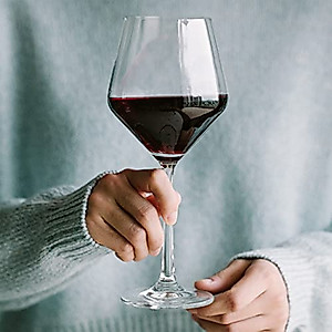 Btat- Wine Glass Set, Set of 12, 15 oz, Wine Glasses with Stem, Long Stem Wine Glasses, Crystal Wine Glasses, Red Wine Glasses, White Wine Glasses, Stemmed Wine Glasses