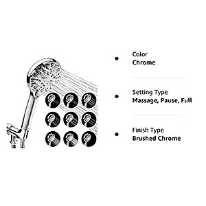 Luxsego Filtered Shower Head with Handheld Spray for Skin and Hair Care, High Pressure Shower Heads with Filters for Hard Water, Hydro Jet Showerhead Set Includes Hose, Bracket and Mineral Beads