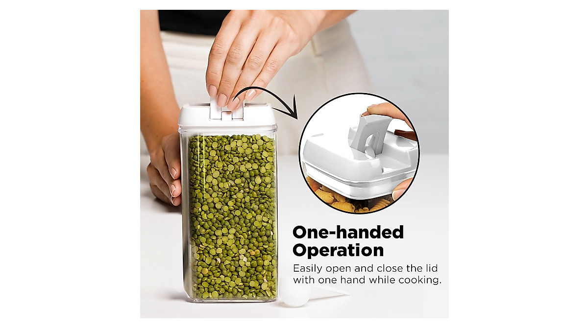 Shazo Airtight Food Storage Containers - 6 Peaceful Pantry Organizer