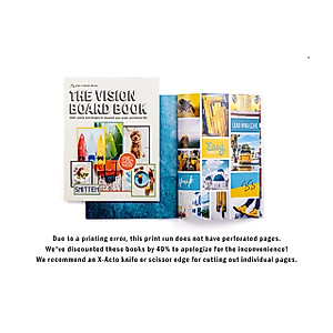 Free Period Press Vision Board Book, 700+ Words & Images in All Categories, for Visualizing Your Life Goals & Dreams, Playful, Stylish and Diverse Pictures for Collage Making & Scrapbooking