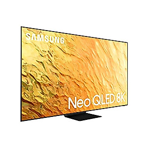 SAMSUNG QN85QN800BFXZA 85" 8K QLED Quantum Mini LED HDR Smart TV with an Austere 5S-PS8-US1 V-Series 8-Outlet Power w/Omniport USB (2022)