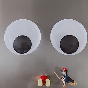 Wiggle Eyes Adhesive Googly Eyes self-Adhesive Round Plastic Twinkle Eyes for Craft Making and Party Decoration (40mm-20 Pcs)