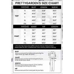 PRETTYGARDEN Women's Fall Fashion Outfits 2 Piece Sweatsuit Long Sleeve Pullover Long Pants Ribbed Matching Lounge Set (Black,X-Large)