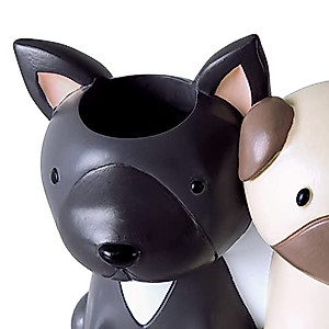 Allure Home Creation Puppy Love 4-Piece Resin Bathroom Accessory Set