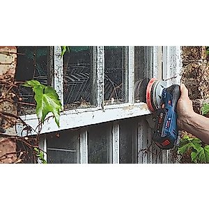 BOSCH GEX18V-5B15 18V Brushless 5 In. Random Orbit Sander Kit with (1) CORE18V 4 Ah Advanced Power Battery