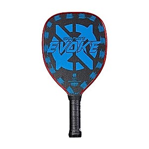 Onix Graphite Evoke Tear Drop Pickleball Paddle Features Tear Drop Shape, Polypropylene Core, and Graphite Face, Blue