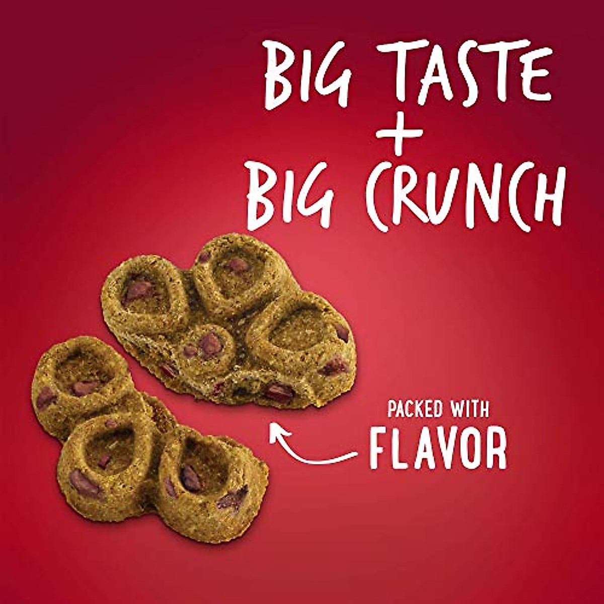 Fruitables Biggies Dog Biscuits – Crunchy Dog Biscuits Made with Pumpkin – Healthy Dog Treats Packed with Real Fruit Flavor – Free of Wheat, Corn and Soy – Crispy Bacon & Apple – 16 oz