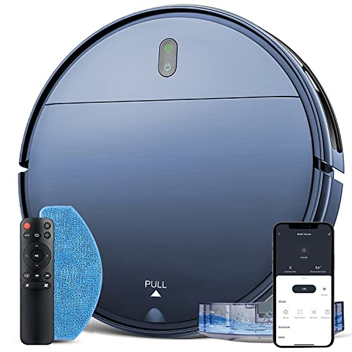 ZCWA Robot Vacuum and Mop Combo, 2 in 1 Mopping Robotic Vacuum with WiFi/App/Alexa, Robotic Vacuum Cleaner, Schedule Settings, Self-Charging, Ideal for Hard Floor, Pet Hair and Carpet