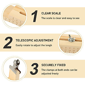 JIANWEI Wooden Jig Bracelet Maker, Paracord Jig Tool, Bracelet Braiding Tool with 4 Rolls Paracord and 4 Buckles, Hand Knitting Kit for Weaving DIY Craft(Wood)