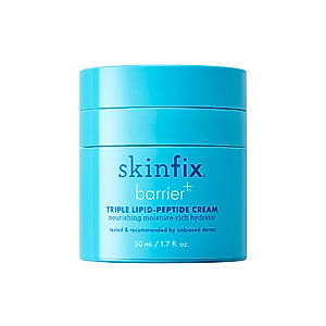 Skinfix Barrier+ Triple Lipid-Peptide Cream: Enriched with Lipids, Peptides, Hyaluronic Acid, and Shea Butter for Brightening, Firming, and Plumping, 1.7 oz