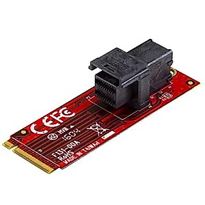 StarTech.com U.2 to M.2 Adapter - for 1 x U.2 PCIe NVMe SSD - M.2 PCIe x4 Host Interface - U.2 SSD - M.2 PCIe Adapter - U.2 Drive , TAA (M2E4SFF8643)