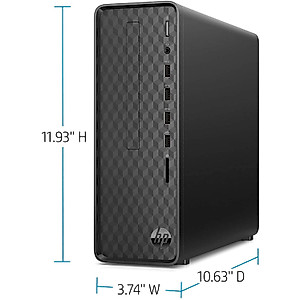 Flagship HP Slim Desktop Computer AMD Athlon Silver 3050U (Beat i3-7130u) 16GB RAM 512GB SSD AMD Radeon Graphics SuperSpeed USB-A Wifi5 Bluetooth VGA Win10 (Renewed)