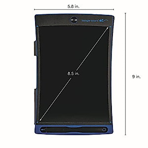 Boogie Board Jot Reusable Writing Tablet for Adults, 8.5" Digital Notebook with Instant Erase, Digital Notepad with Magnets, Note Taking Tablet for Work or School, Blue with Protective Folio