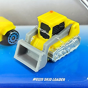 Micro Machines 2021 Series 6 Starter Pack #22 Micro Construction - Land Grader, Asphalt Roller, Skid Loader
