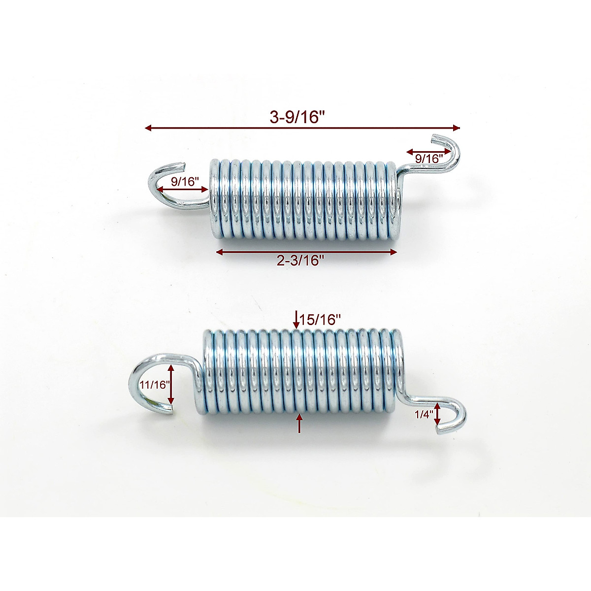 KUANYUOO 3-9/16" Replacement Recliner Sofa Chair Mechanism Tension Steel Spring 2Pcs