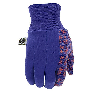 Miracle-Gro MG656755 Gardening Comfort Gloves – Medium/Large, Printed Jersey Gloves with Dotted Palm, Lead and Phthalate Free