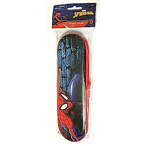 Spiderman Tin Zipper Pencil Case in Poly Bag with Header cut