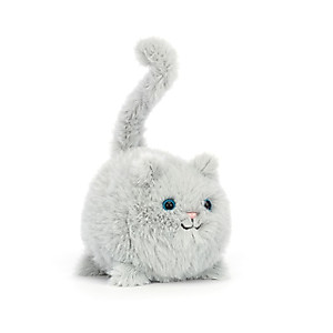 Jellycat Kitten Caboodle, Black Stuffed Animal, 4 inches | Cats and Kittens Plush Toy | Classic Children's Gift