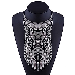 YAZILIND Collar Necklaces Pendants Exaggerated Vintage Maxi Choker Statement Collier Boho Women Jewelry