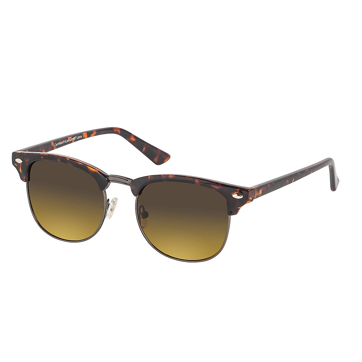 Eagle Eyes Palmer Polarized Sunglasses - Semi Rimless Frame - Tortoise