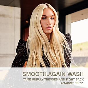 KEVIN.MURPHY SMOOTH.AGAIN WASH - Frizz Control Shampoo - For Thick, Coarse & Unruly Hair - Moisturising Shampoo for Hair Hydration - Sulphate & Paraben Free - 1000 mL / 33.8 fl oz