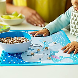 Munchkin® WildLove Reversible Silicone Placemat for Kids, 1pk, Polar Bear