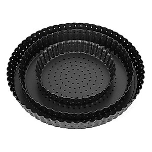 9 in Pizza Pan with Holes for Oven, Non-stick Bakeware Pizza Tray with Removable Bottom