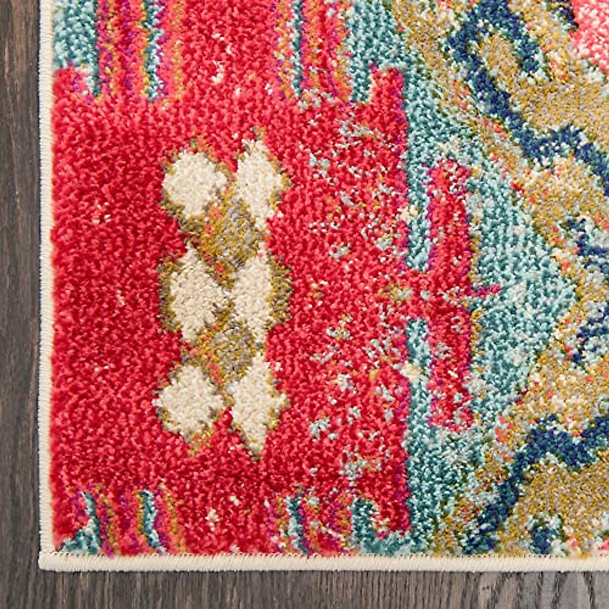 Unique Loom Sedona Collection Distressed, Southwestern, Vintage, Modern, Over-Dyed, Abstract Area Rug (5' 0 x 8' 0 Rectangular, Multi/Beige)