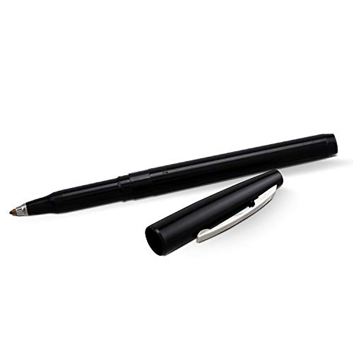 Pentel Rolling Writer Roller Ball Pen, Medium Line, Black Ink, Pack of 5 (R100BP5A)