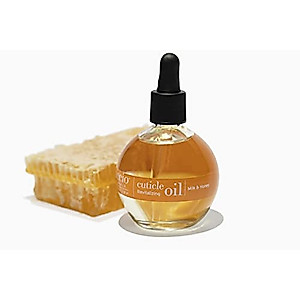 Cuccio Naturale Revitalizing- Hydrating Oil For Repaired Cuticles Overnight - Remedy For Damaged Skin And Thin Nails - Paraben /Cruelty-Free Formula - Milk And Honey - 2.5 Oz