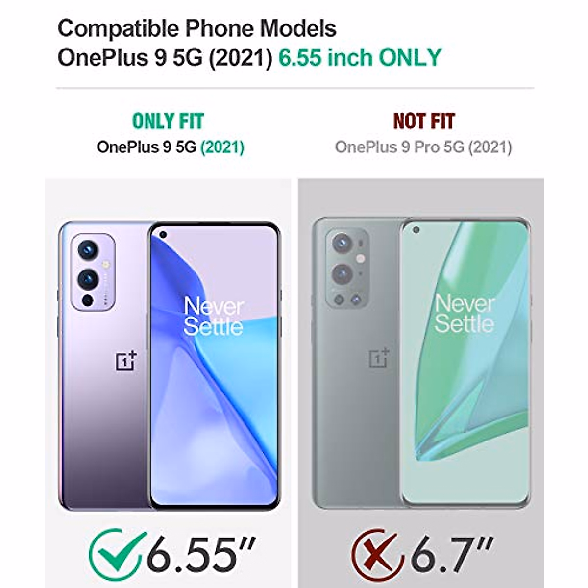 Poetic Spartan Series Designed for OnePlus 9 5G Case, Full-Body Rugged Shockproof Protective Cover with [Premium Leather Texture], Kickstand and Built-in Screen Protector, Metallic Gun Metal